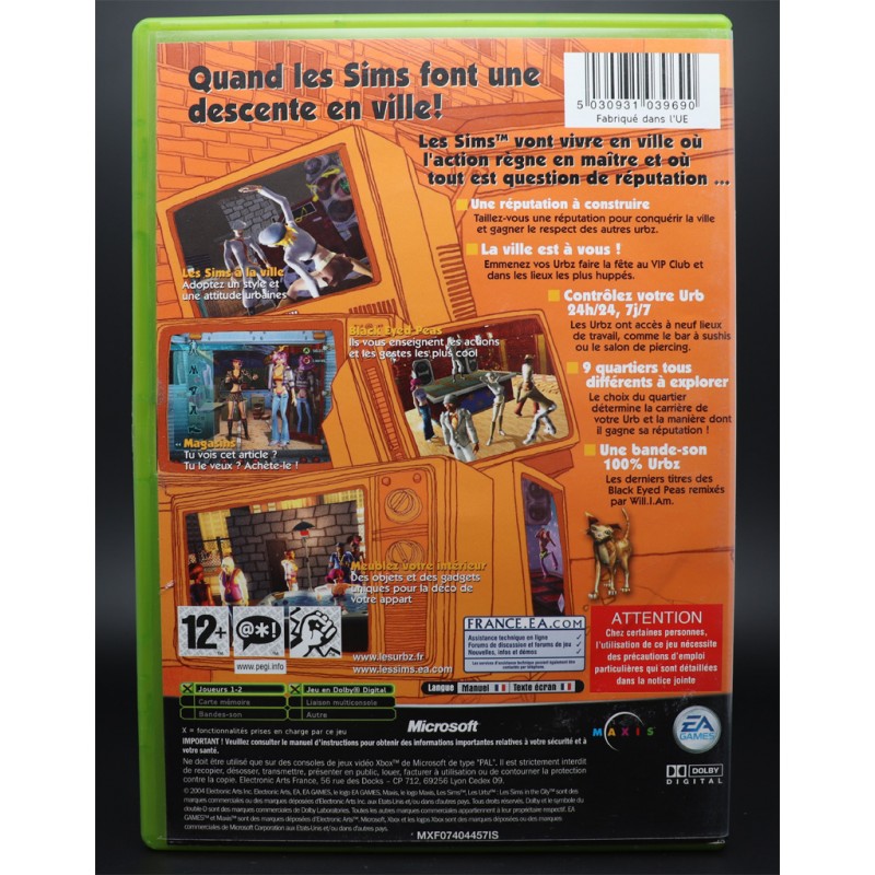 LES URBZ LES SIMS IN THE CITY - CIB - XBOX CLASSIC