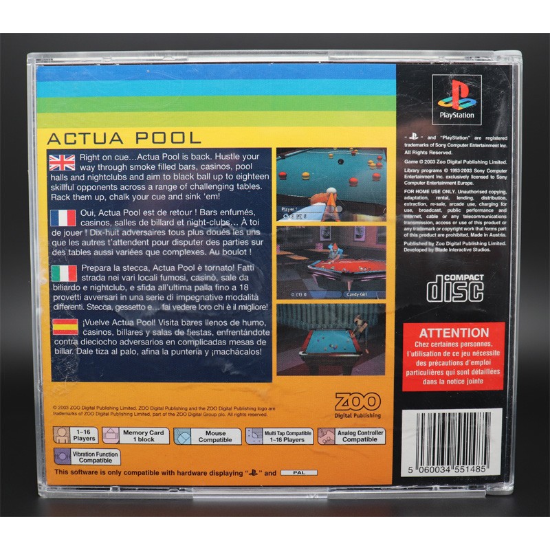 ACTUA POOL - CIB PAL - PS1